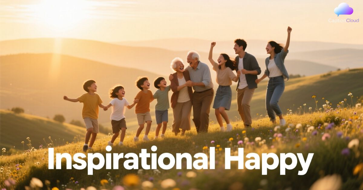 700+ Best Happy Captions for Instagram for 2025